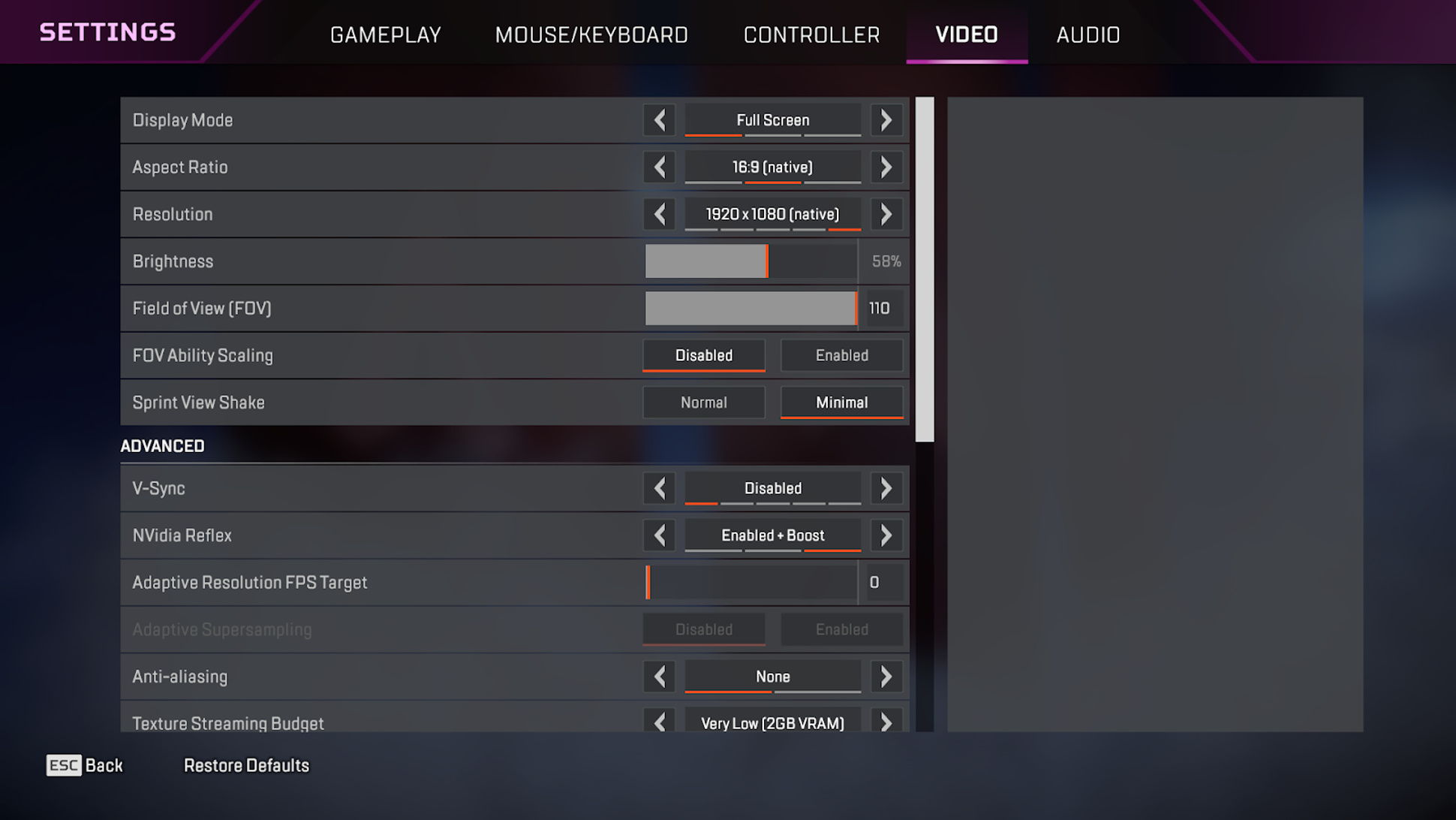 Apex Legends Best Settings and Options Guide [86 Pro Players, Dec 2025]